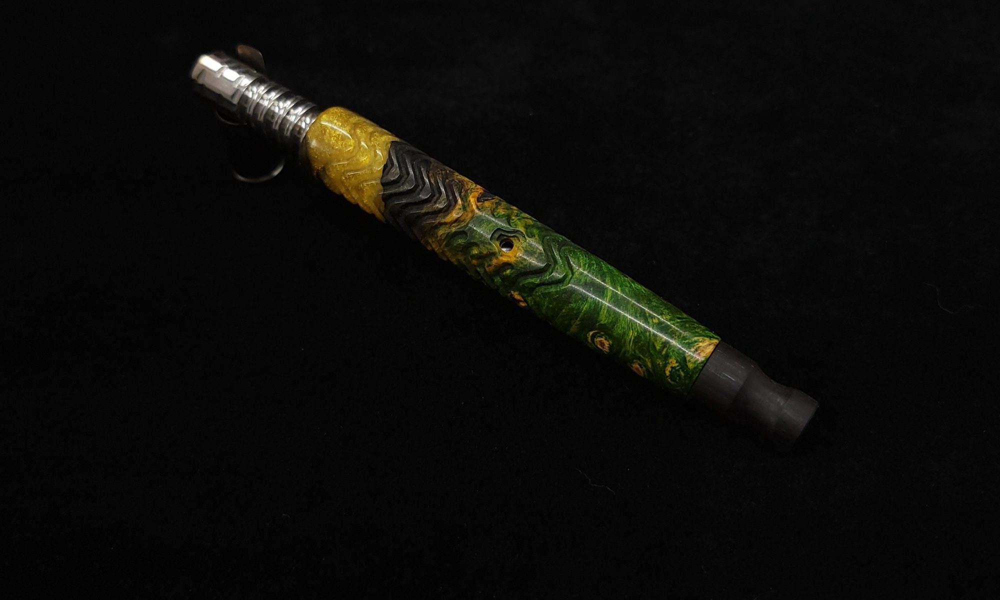 Twisted Stems Series-Skeleton XL Dynavap Stem with Ebony Mouthpiece ...