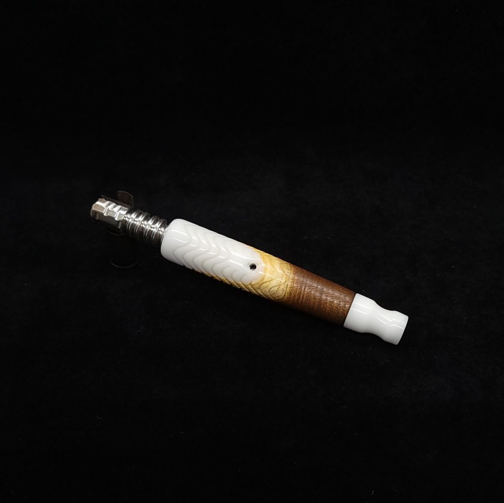 Twisted Stems Series-Luminescent Skeleton Dynavap Stem with (2) Mouthpiece Bundle – Dovetail ...