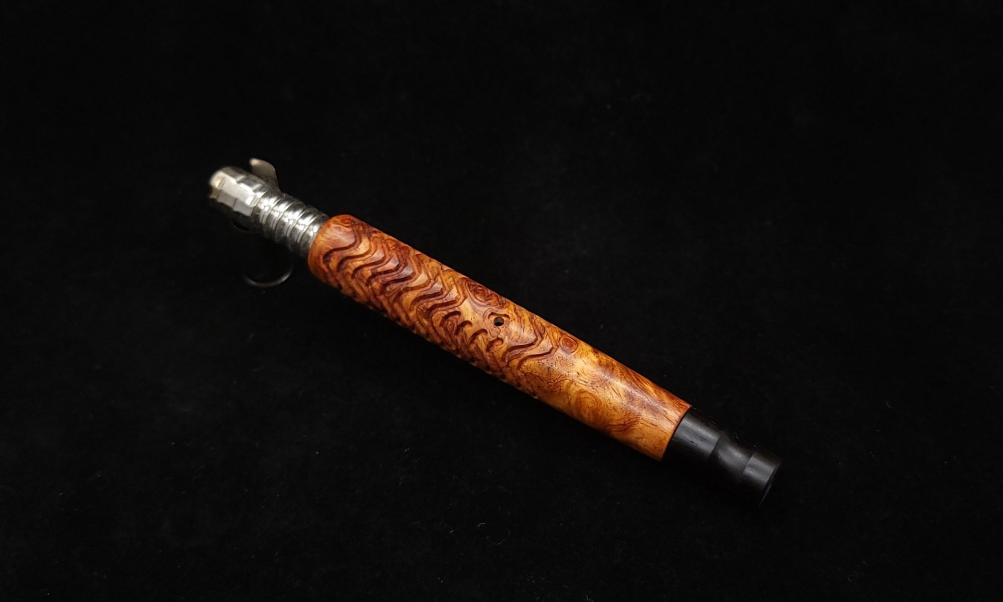 Twisted Stems Series-Skeleton XL Dynavap Stem-Rare Amboyna Burl w/Ebony ...